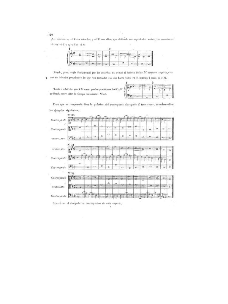 4 Contrapunto 4ta Especie Ejercicios | PDF