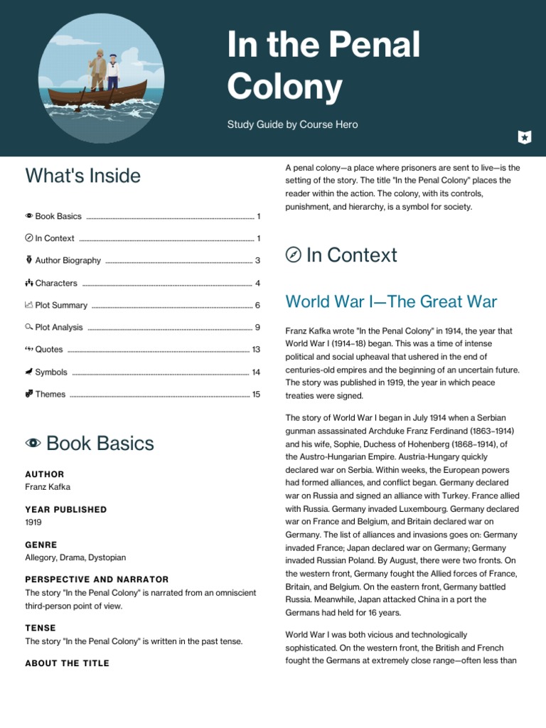 In The Penal Colony | PDF | Franz Kafka | German Empire