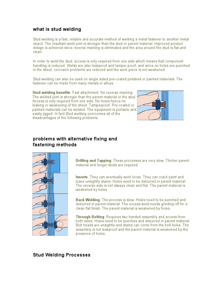 What Is Stud Welding | PDF | Welding | Construction