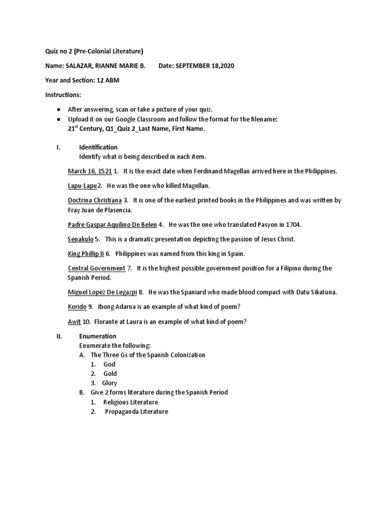 21st Century, Q1 - Quiz 2 | PDF