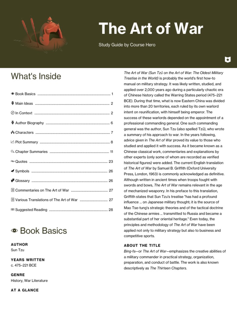 The Art of War: What's Inside | PDF | The Art Of War | Sun Tzu