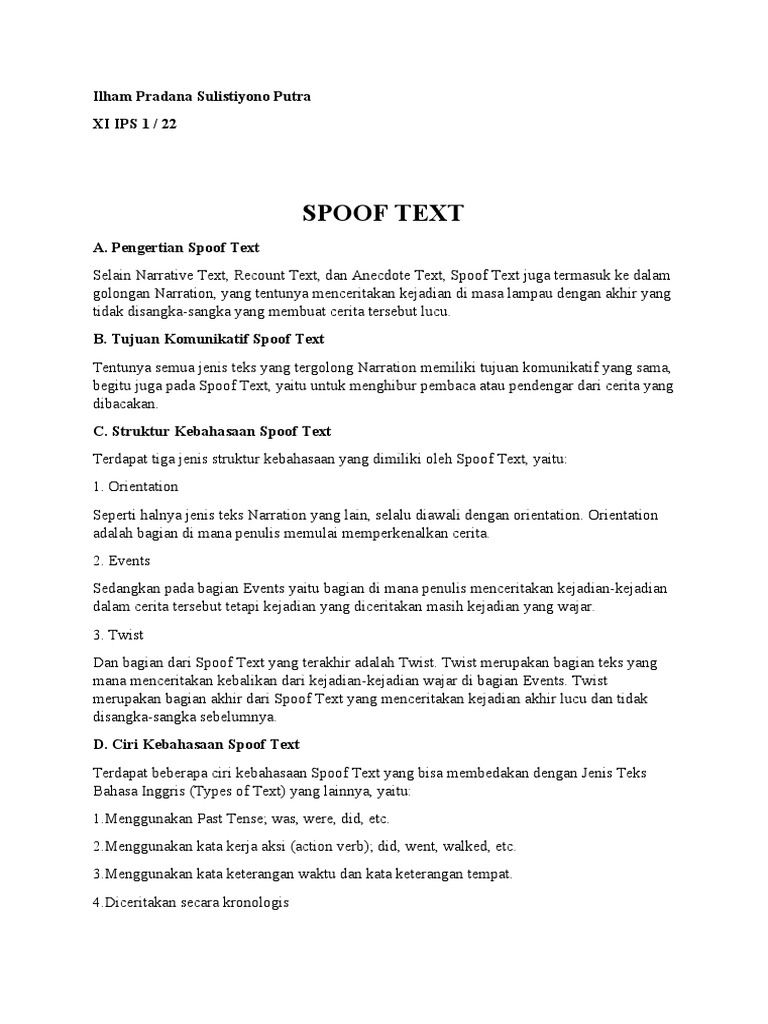 Spoof Text | PDF