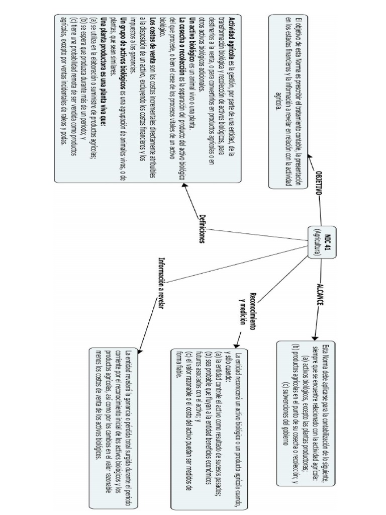 Mapa Conceptual Niif 6 y Nic 41 | PDF