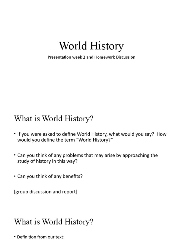 World History PPT 2 and Homework Discussion | PDF | Science | Science ...