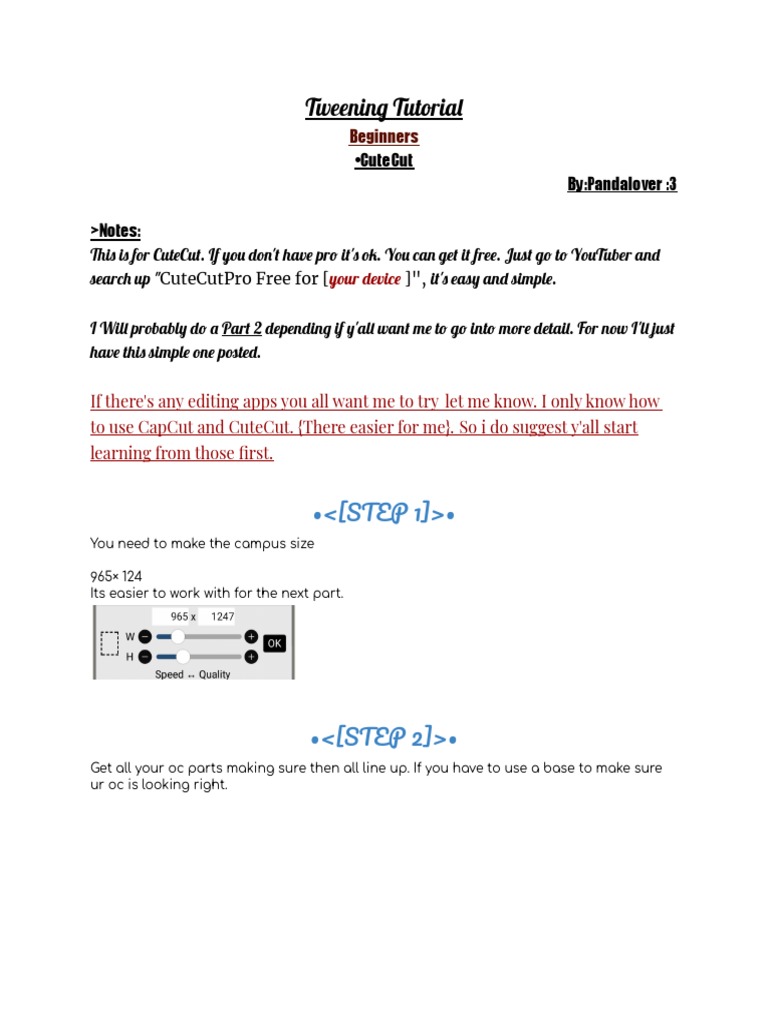 Tweening Tutorial - Beginners-Gacha | PDF | Software | Computing And ...