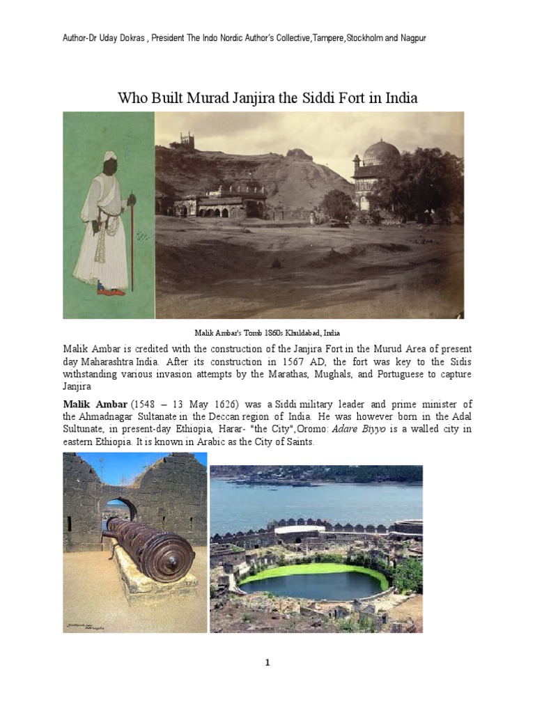 Who Built Murad Janjira The Siddi Fort in India | PDF