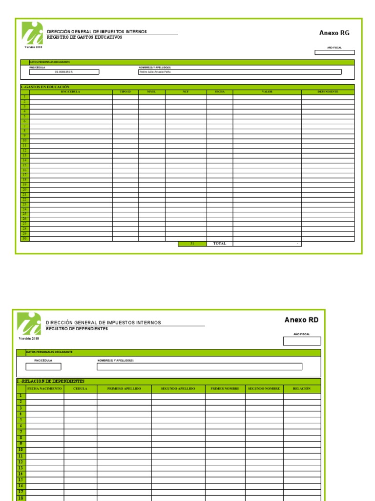 Formulario IR-1-2018 | PDF | Impuesto sobre la renta | Economias