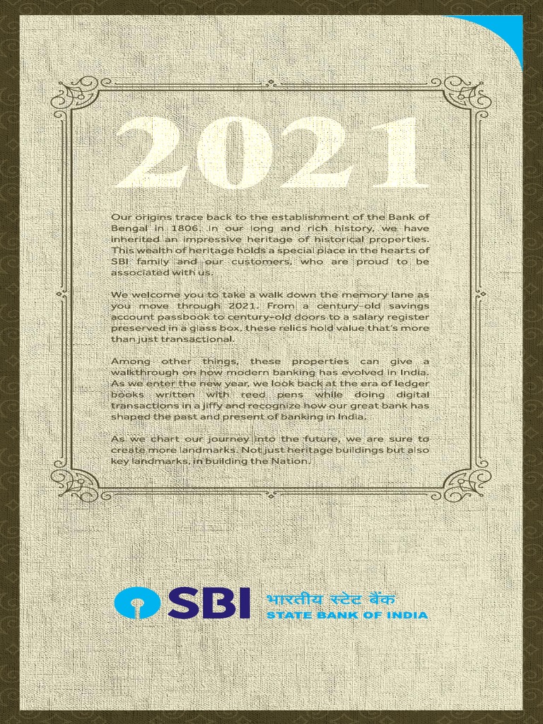 SBI Heritage Calendar CC | PDF