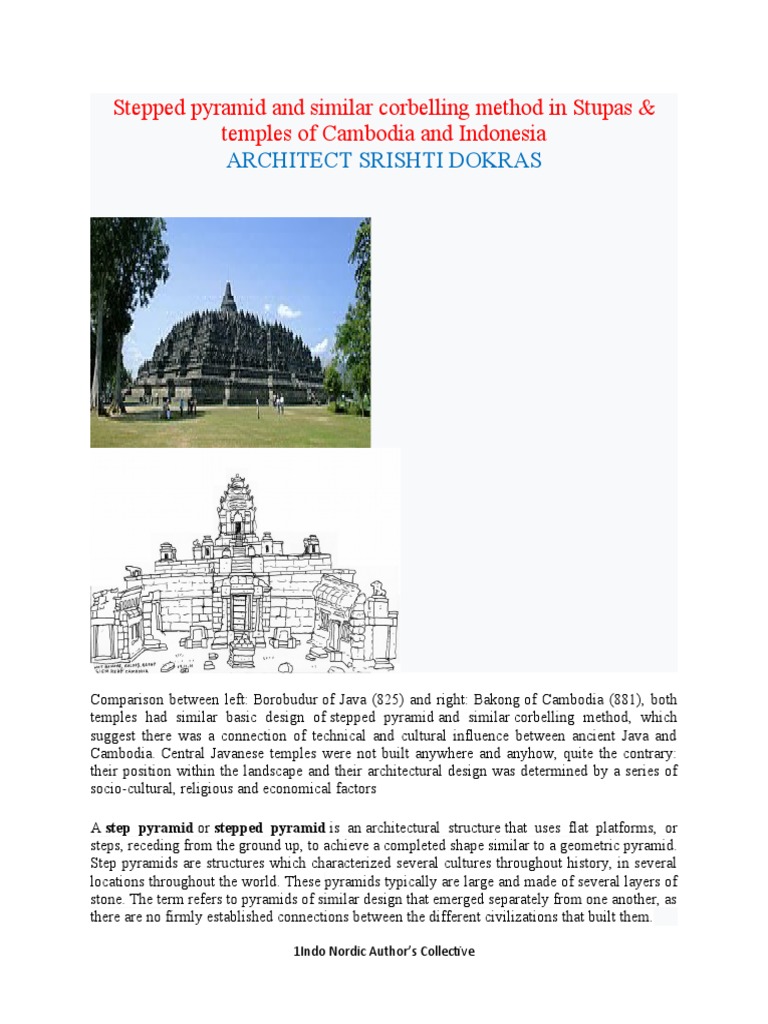 Stepped Pyramid and Similar Corbelling Method in Stupas & Temples of ...