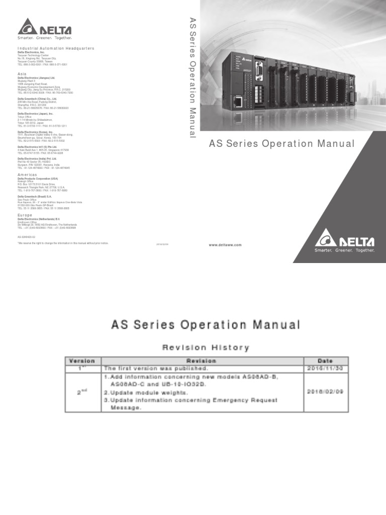 Manual Operation AS300 | PDF | Programmable Logic Controller | Computer ...