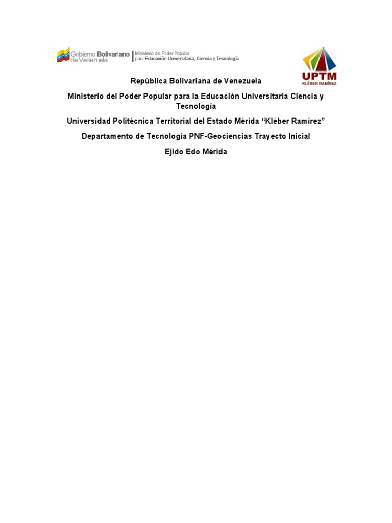 Membrete Oficial Uptm | PDF