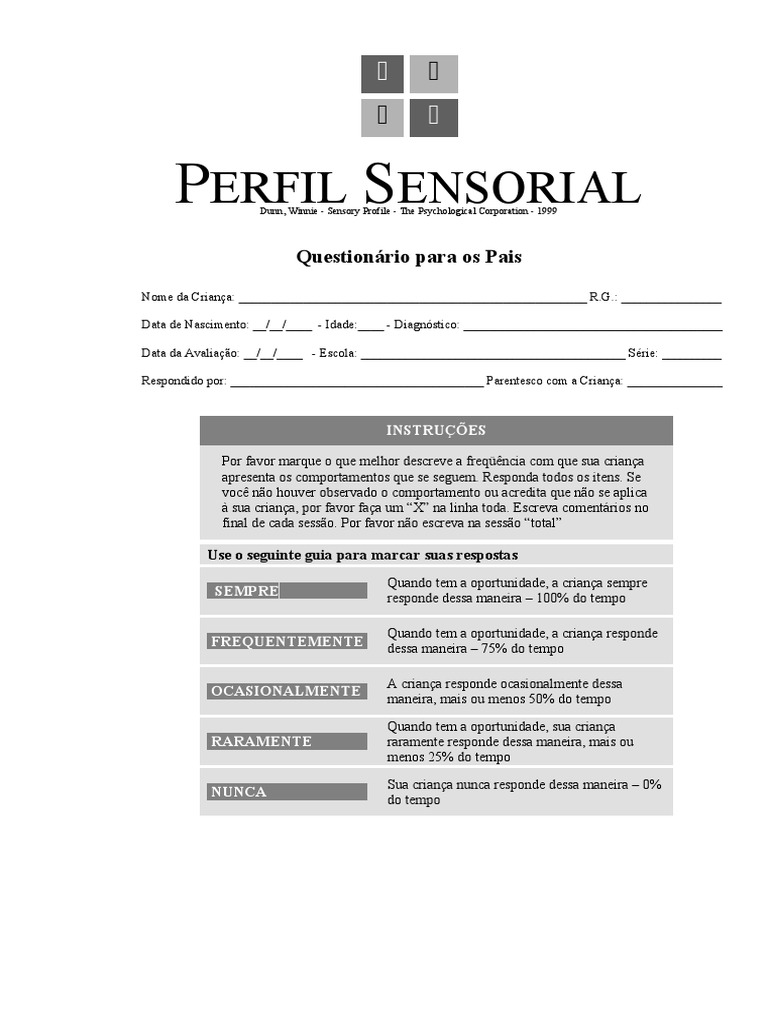 Perfil Sensorial | PDF | Roupas | Natureza