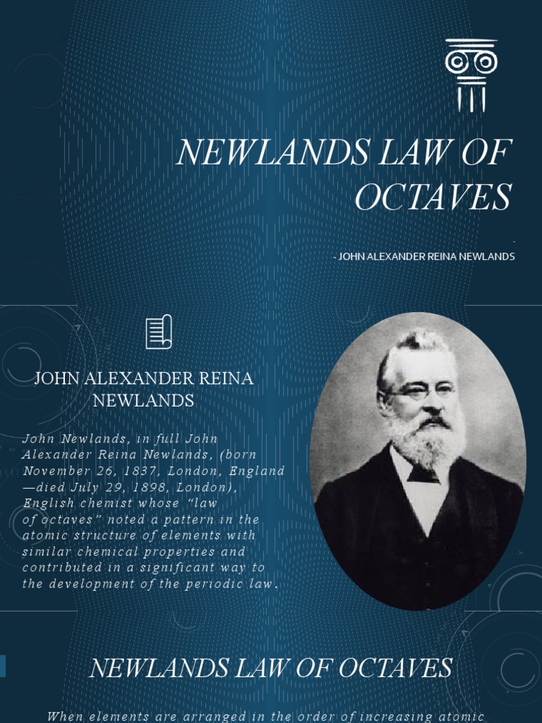 Newlands Law of Octaves | PDF | Periodic Table | Natural Sciences