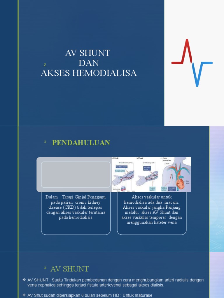 Akses Vaskular Hemodialisis: AV Shunt | PDF