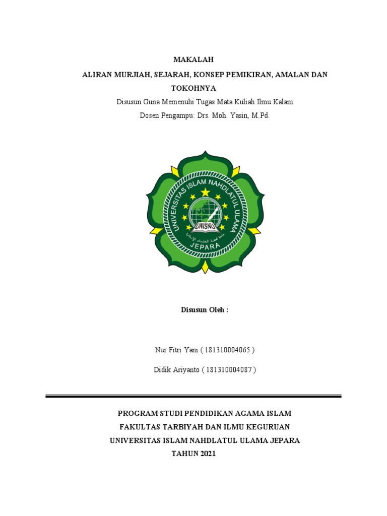 Sejarah dan Pemikiran Aliran Murjiah | PDF
