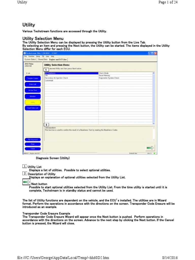 Techstream Part 3 | PDF | Menu (Computing) | Computer File