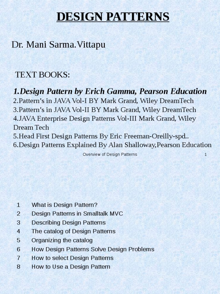 An Introduction to Design Patterns: Exploring Fundamental Concepts and Elements | PDF ...