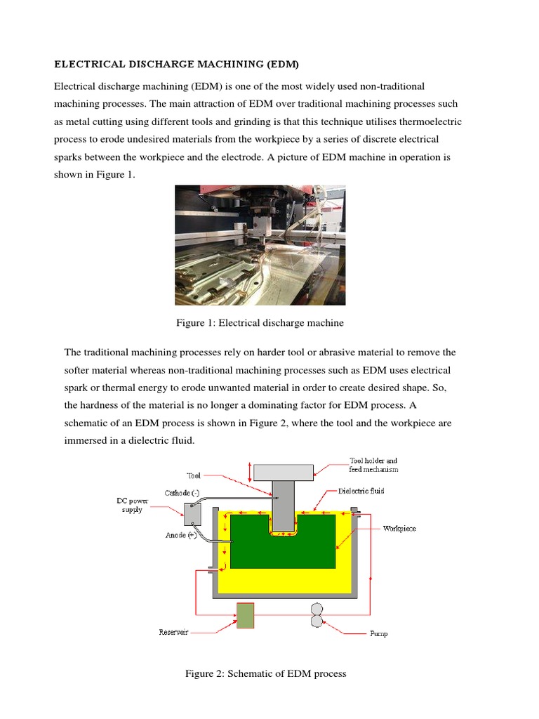 Electrical Discharge Machining (Edm) | PDF | Machining | Physical ...