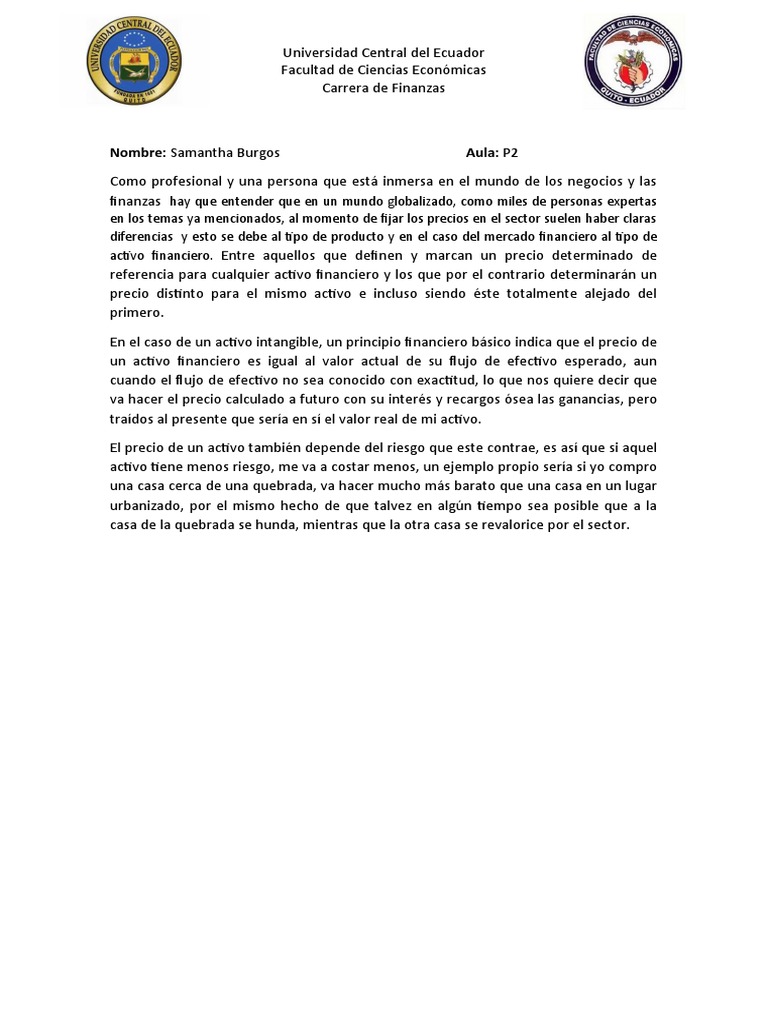 Deber Admi Financiera 3 | PDF | Derecho