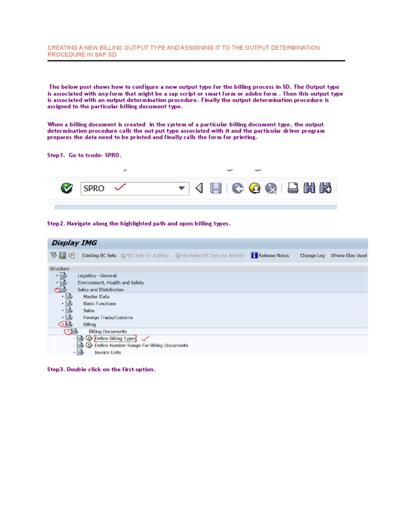 Creating A New Billing Output Type and Assigning It To The Output ...