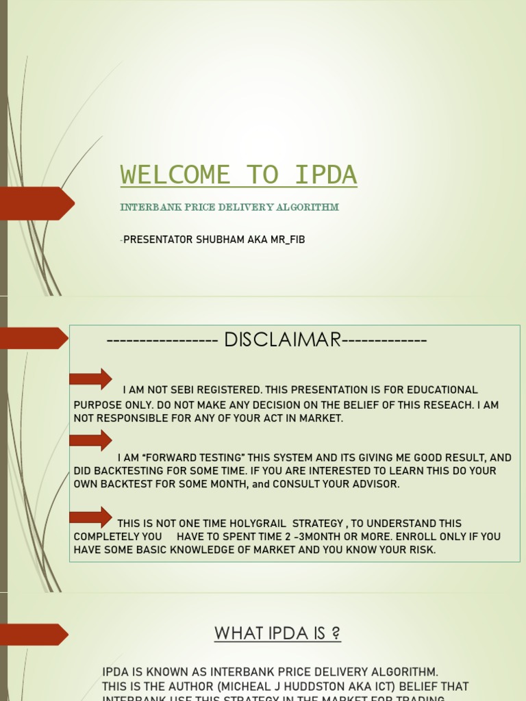 Learn IPDA Algorithm for Intraday Trading | PDF | Market Liquidity ...