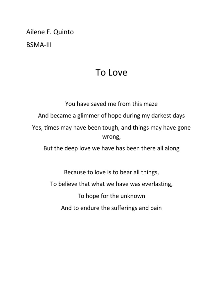 Love That Endures All Things | PDF