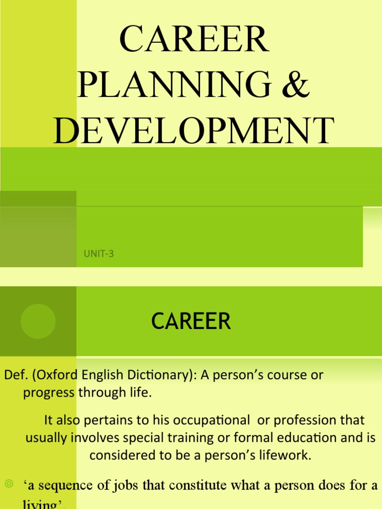 Career Planning and Development | PDF | Motivation | Motivational
