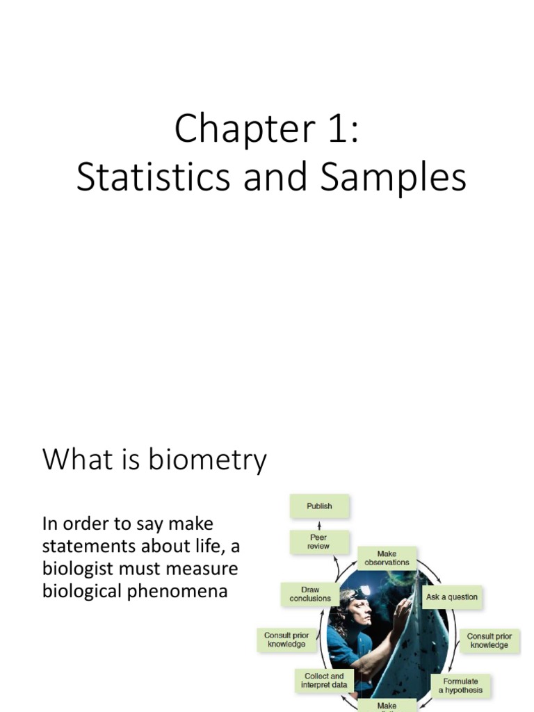 Biometry Lecture 1 | PDF | Sampling (Statistics) | Biostatistics