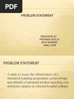 Problem Statements CHN 2017 | PDF | Nursing | Public Health
