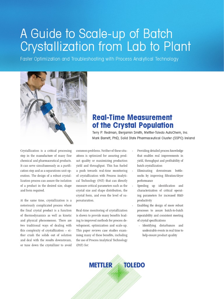 A Guide To Scale-Up of Batch Crystallization From Lab To Plant | PDF ...