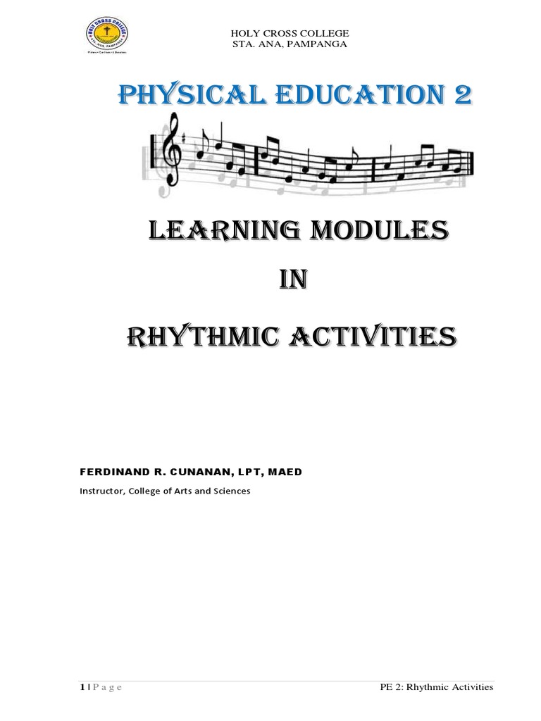 Physical Education 2: Learning Modules IN | PDF | Dances | Physical ...