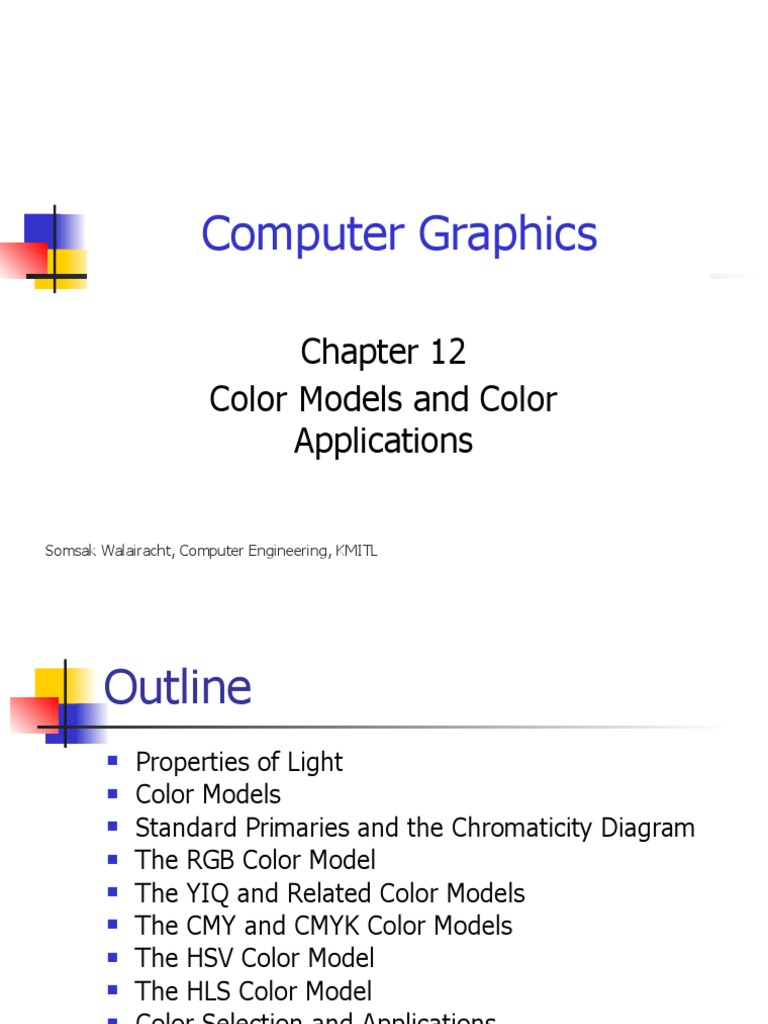 Computer Graphics: Color Models and Color Applications | PDF | Color ...
