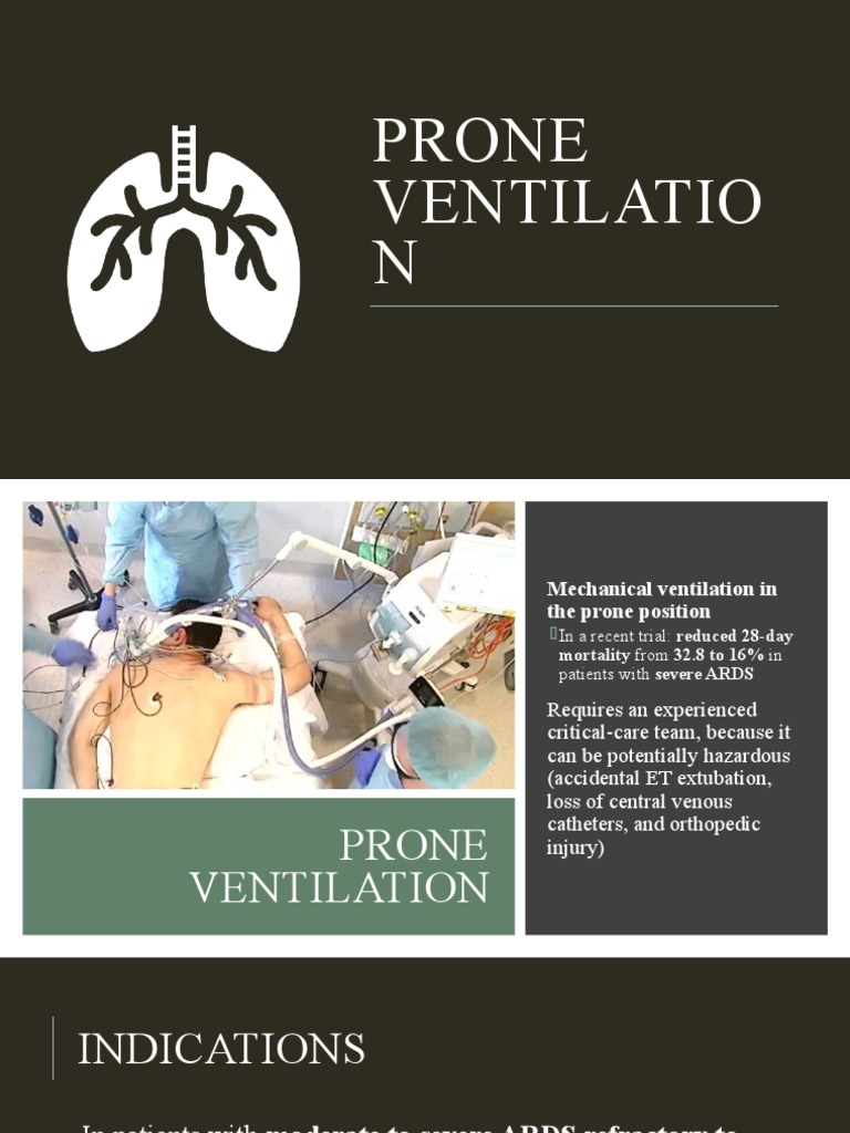 Prone Ventilation | PDF | Lung | Pulmonology