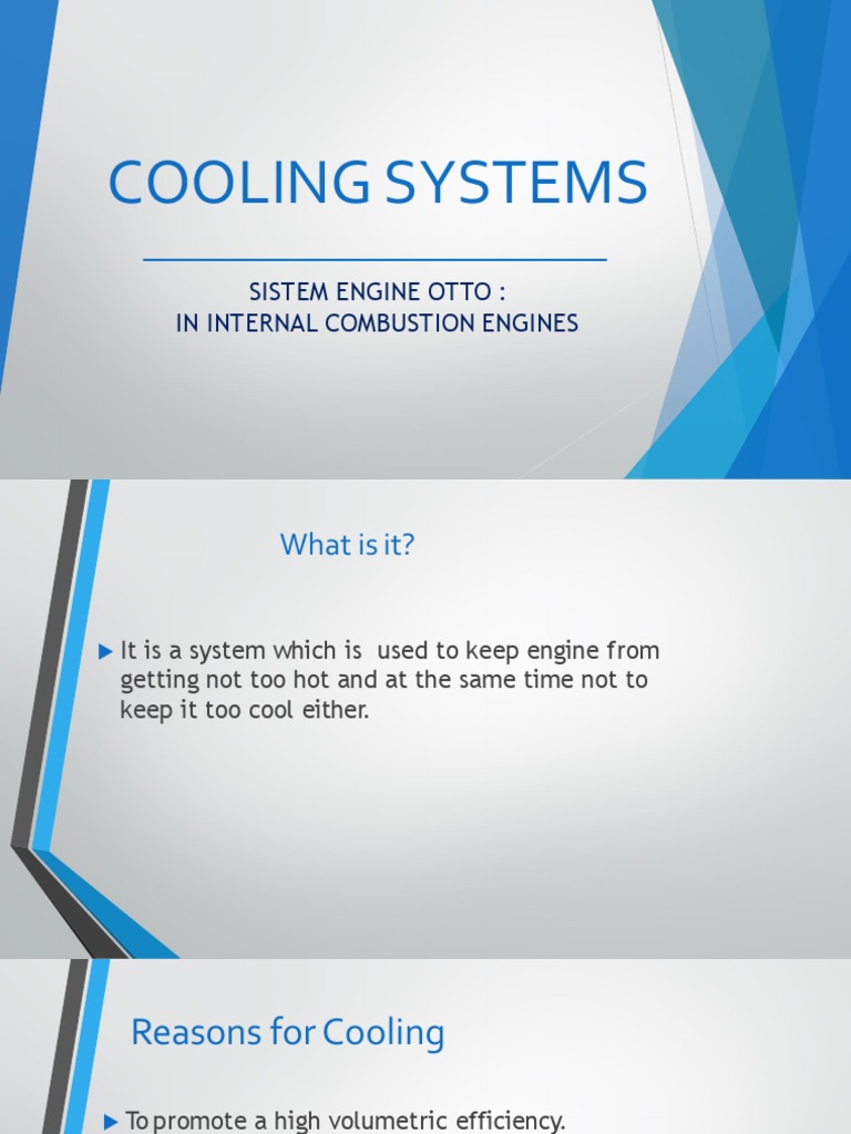 Cooling Systems: Sistem Engine Otto: in Internal Combustion Engines ...