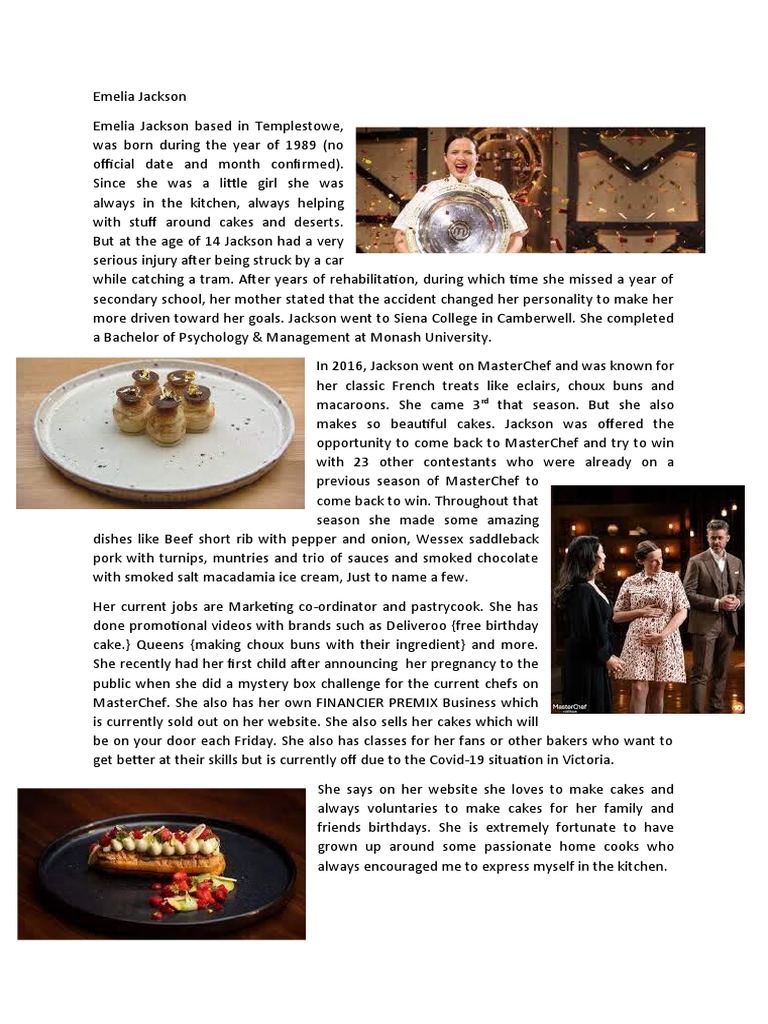 Emelia Jackson | PDF | Custard | Western Cuisine