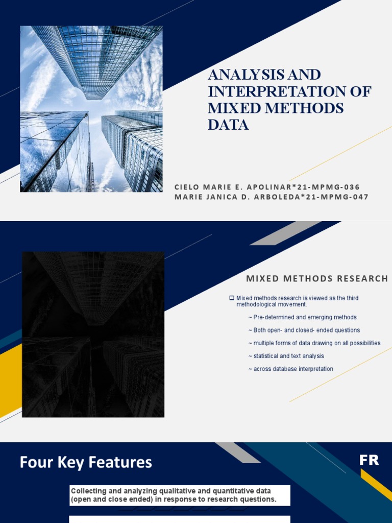 Analysis and Interpretation of Mixed Methods Data | PDF | Qualitative ...