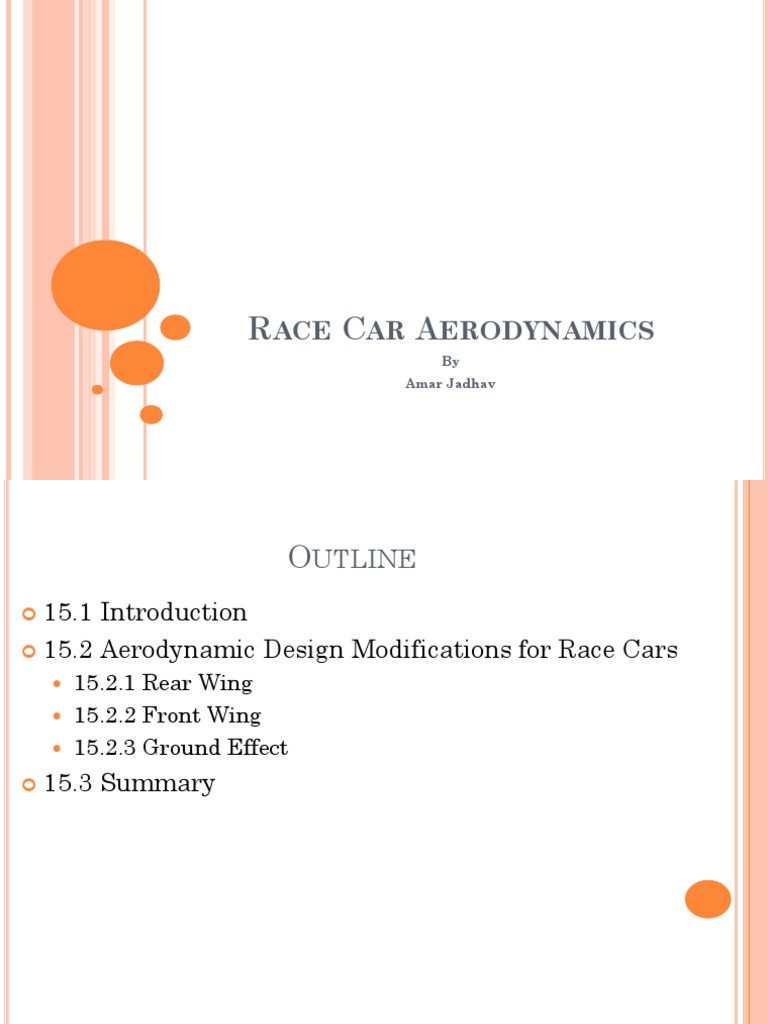 Module 2 Race Car Aerodynamics | PDF | Lift (Force) | Wing