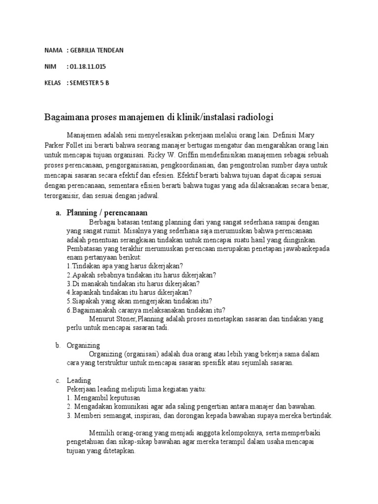 Manajemen Radiologi Pdf