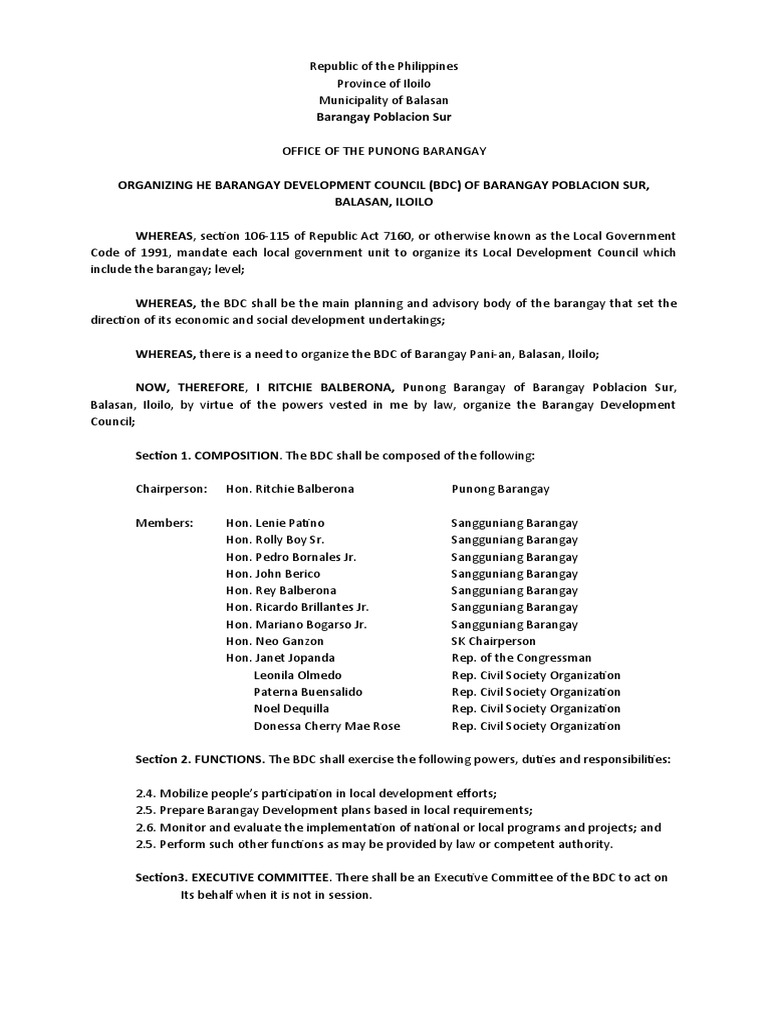 Executive Order BDC | PDF | Policy | Justice