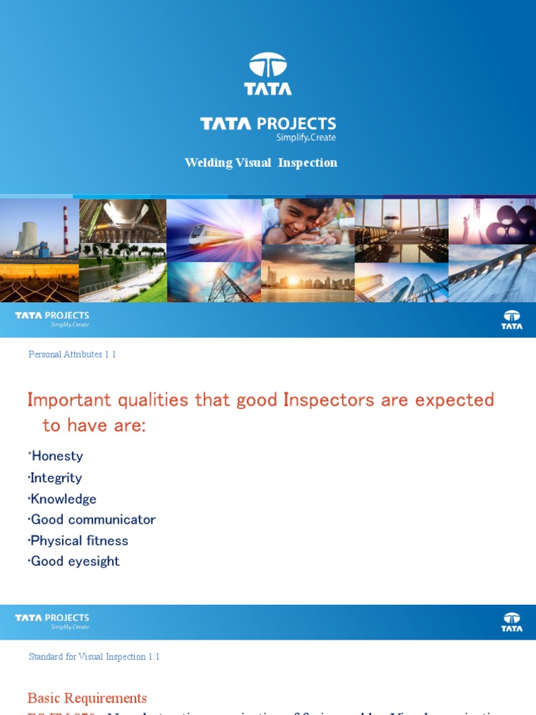 Welding Visual Inspection | PDF | Welding | Construction