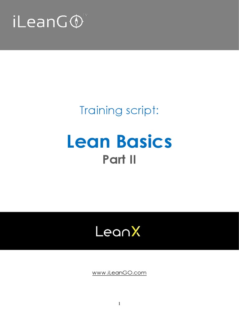 Lean Basics: Training Script | PDF | Scrum (Software Development ...