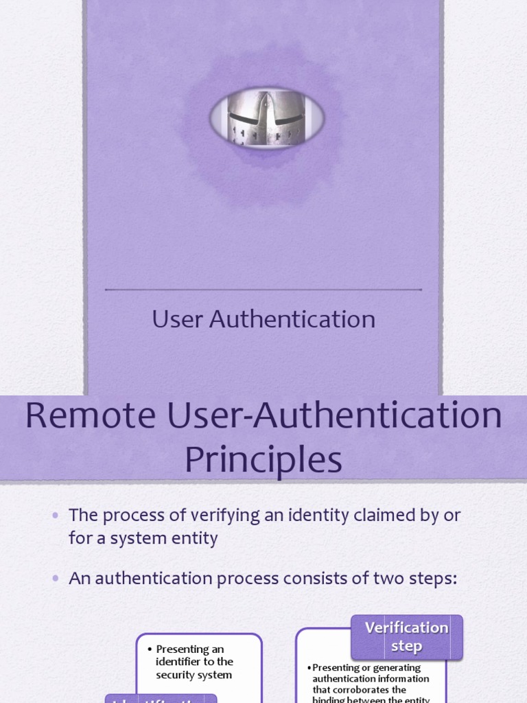 User Authentication | PDF | Authentication | Public Key Cryptography