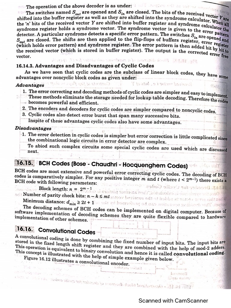 ITC Unit 4 Convolution Code | PDF