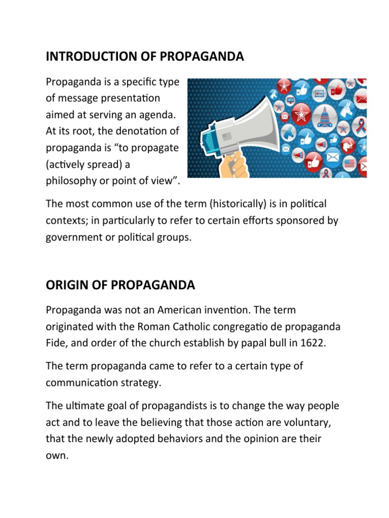 An In-Depth Look at Propaganda: Its Origins, Forms, Techniques and Uses ...
