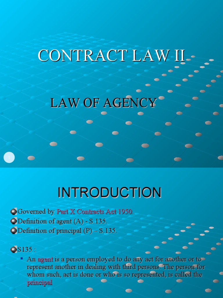 2020 CR II Law of Agency | PDF | Law Of Agency | Legal Liability