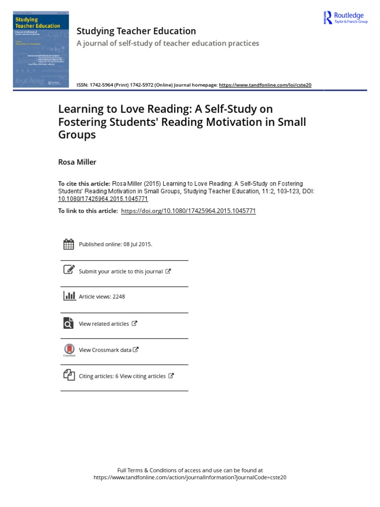 Students Reading Motivation in Small Group | PDF | No Child Left Behind ...