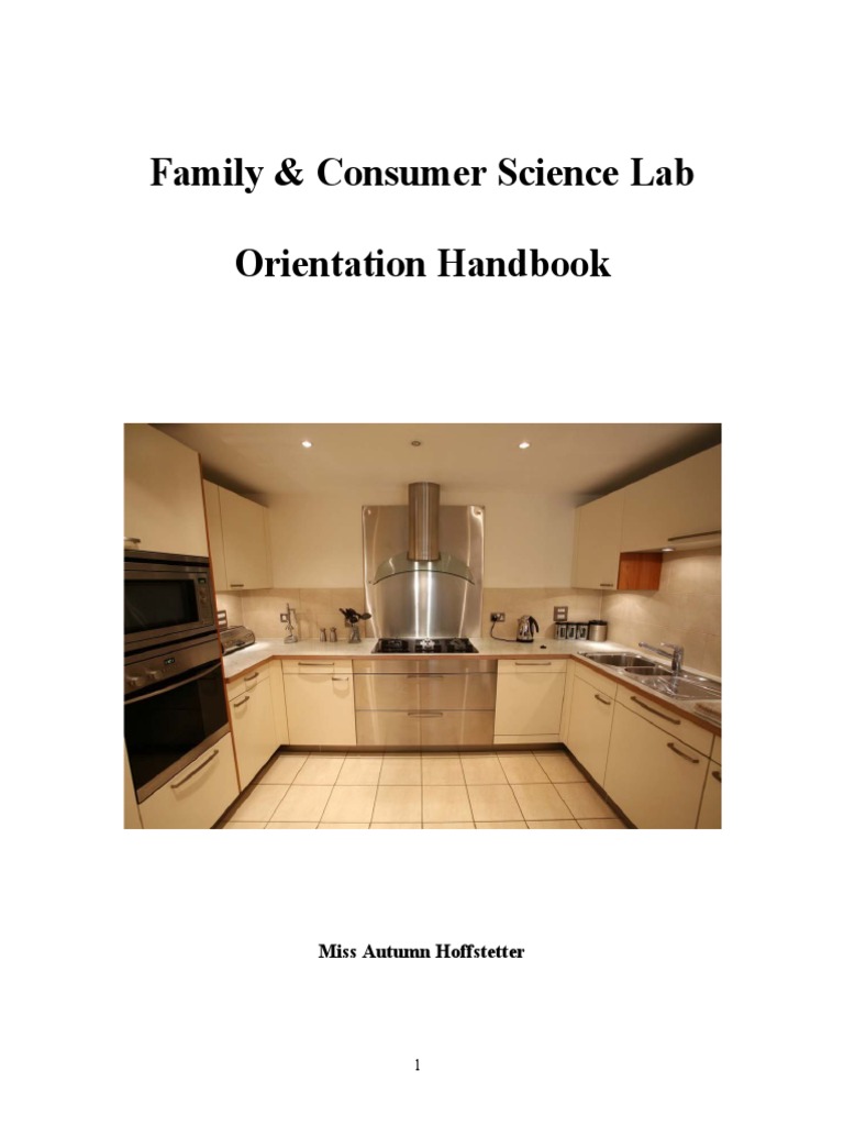 Family & Consumer Science Lab Handbook | PDF | Kitchen | Home Economics
