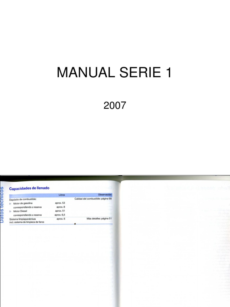 Manual de Usuario BMW Serie 1 2007 - Espa Ol | PDF