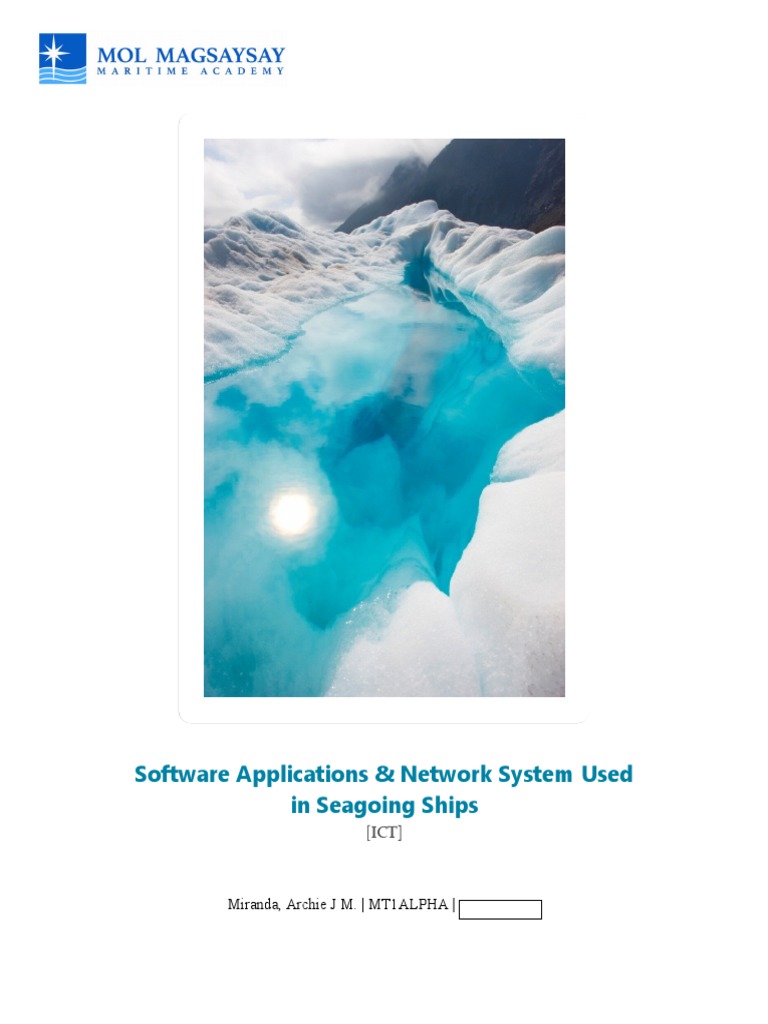Software Applications & Network System Used in Seagoing Ships | PDF ...