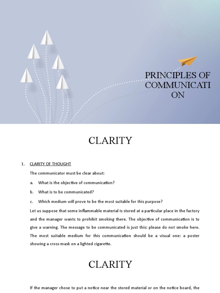 Effective Communication Principles | PDF | Ambiguity | Verb